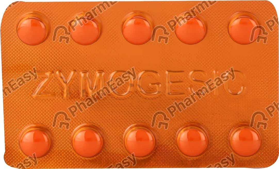 Zymogesic Strip Of 10 Tablets: Uses, Side Effects, Price & Dosage ...