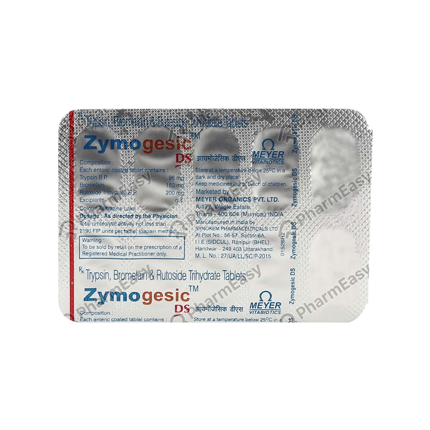Zymogesic Ds Tablet - Uses, Side Effects, Dosage, Composition & Price ...