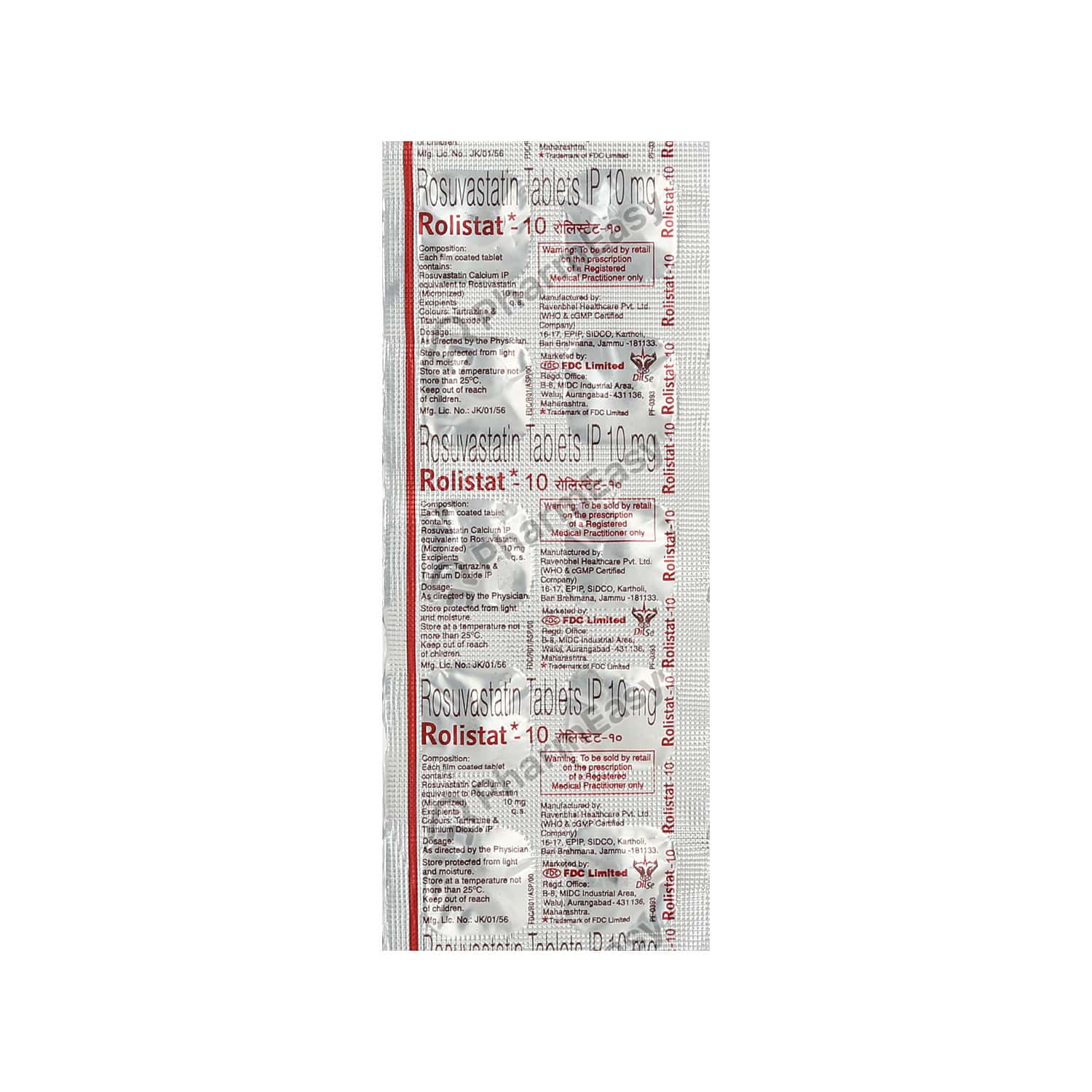 Rolistat 10 MG Tablet (10) - Uses, Side Effects, Dosage, Composition ...