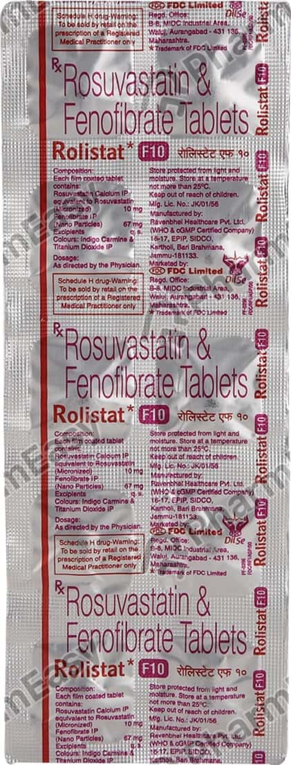 Rolistat F 10mg Tablet: Uses, Side Effects, Price & Dosage | PharmEasy