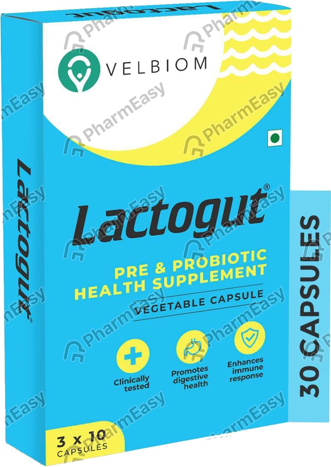 Lactogut 5 BILLION CFU Capsule (10): Uses, Side Effects, Price & Dosage ...