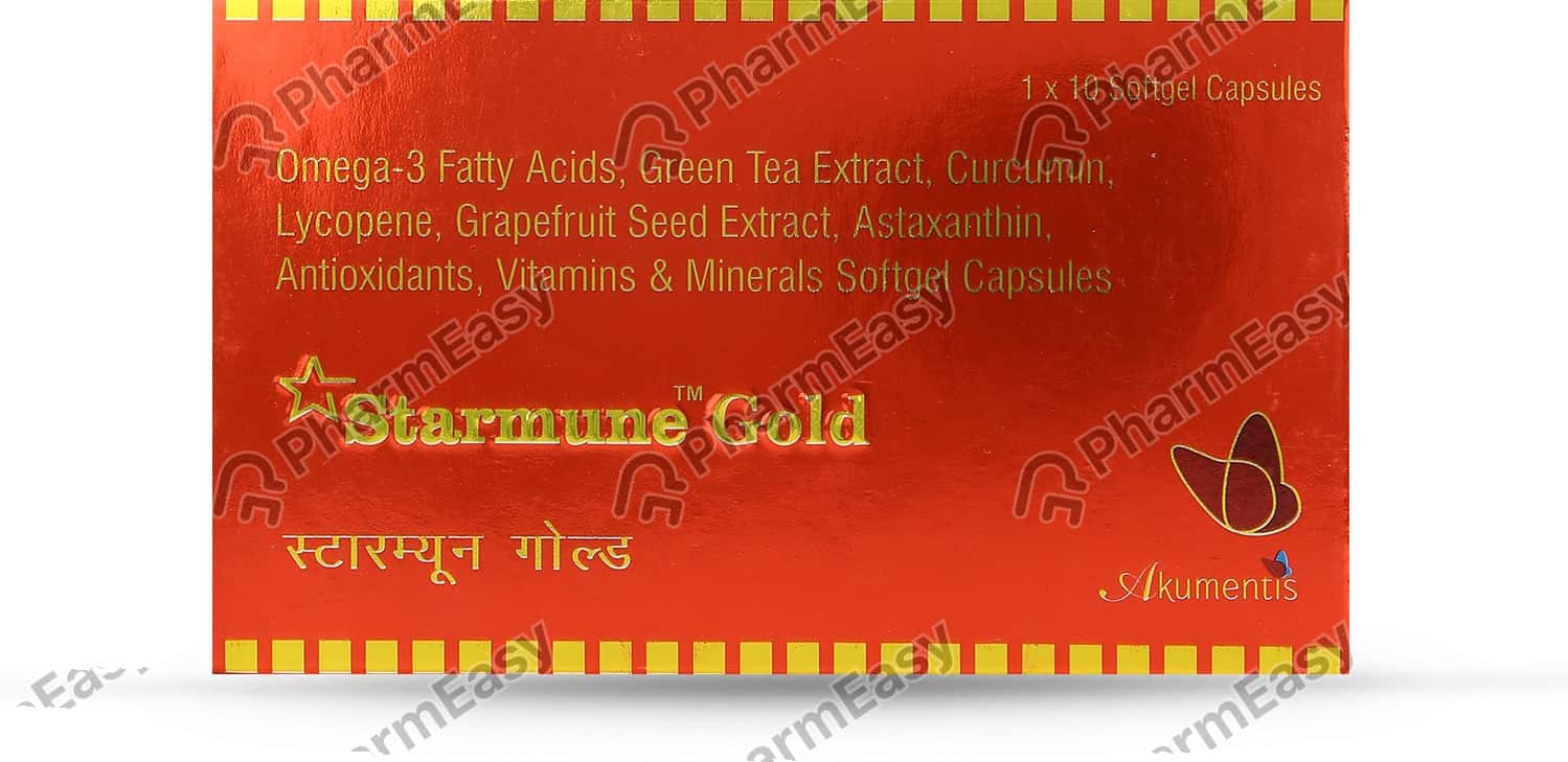 Buy Starmune Gold Strip Of 10 Softgel Capsules Online at Flat 15% OFF ...