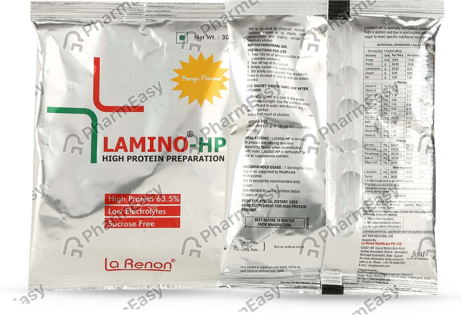 Buy LAMINO HP MANGO FLAVOUR SACH 30GM Online & Get Upto 60% OFF at ...