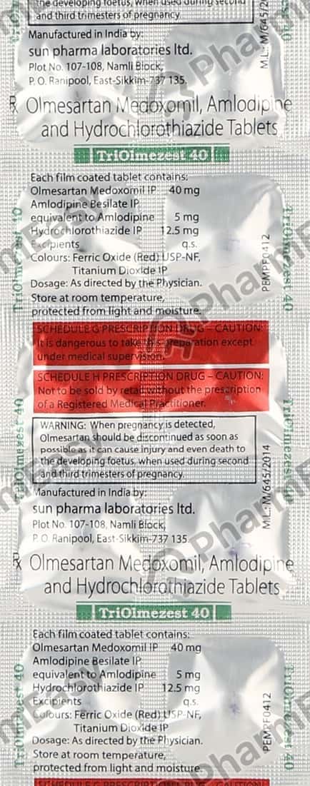 Triolmezest 40mg Tablet: Uses, Side Effects, Price & Dosage | PharmEasy