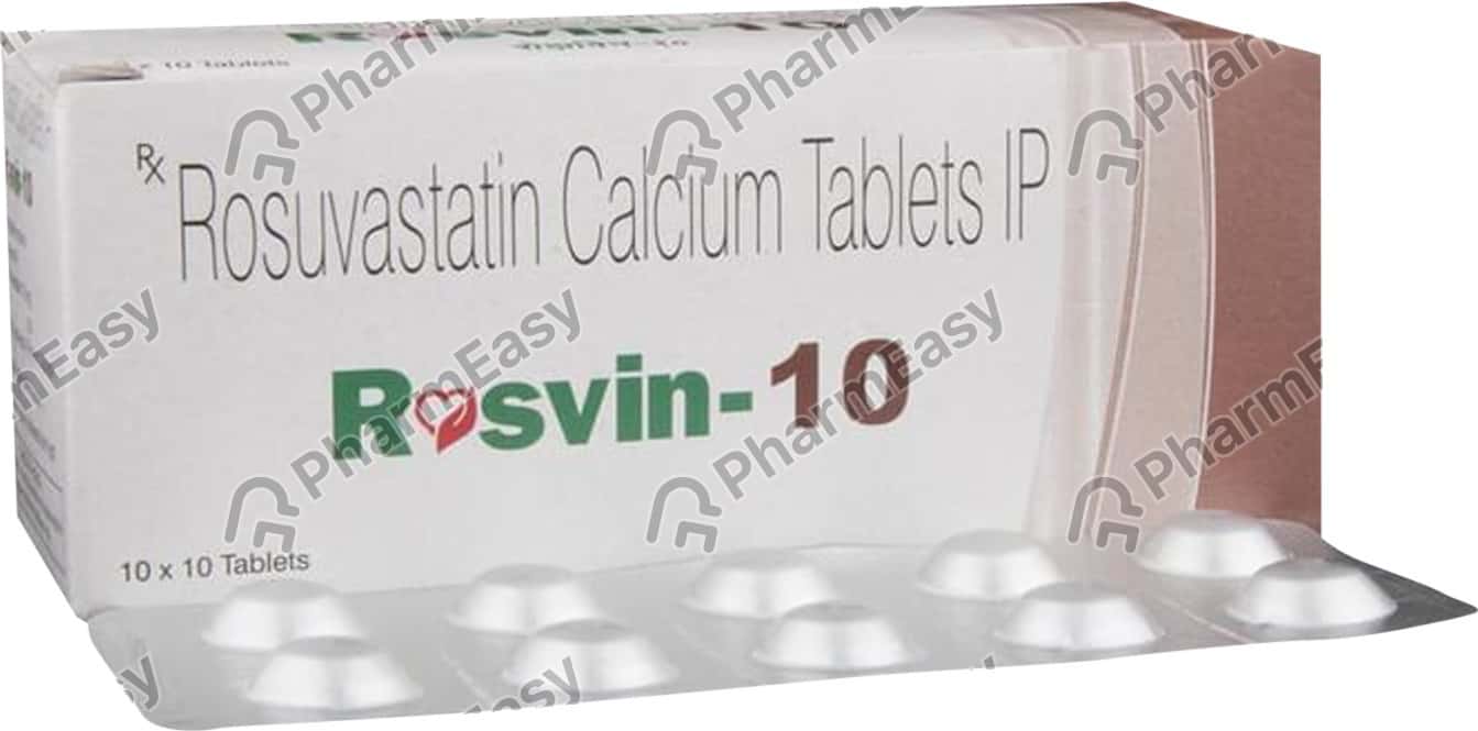 Rosvin 10 MG Tablet (10): Uses, Side Effects, Price & Dosage | PharmEasy