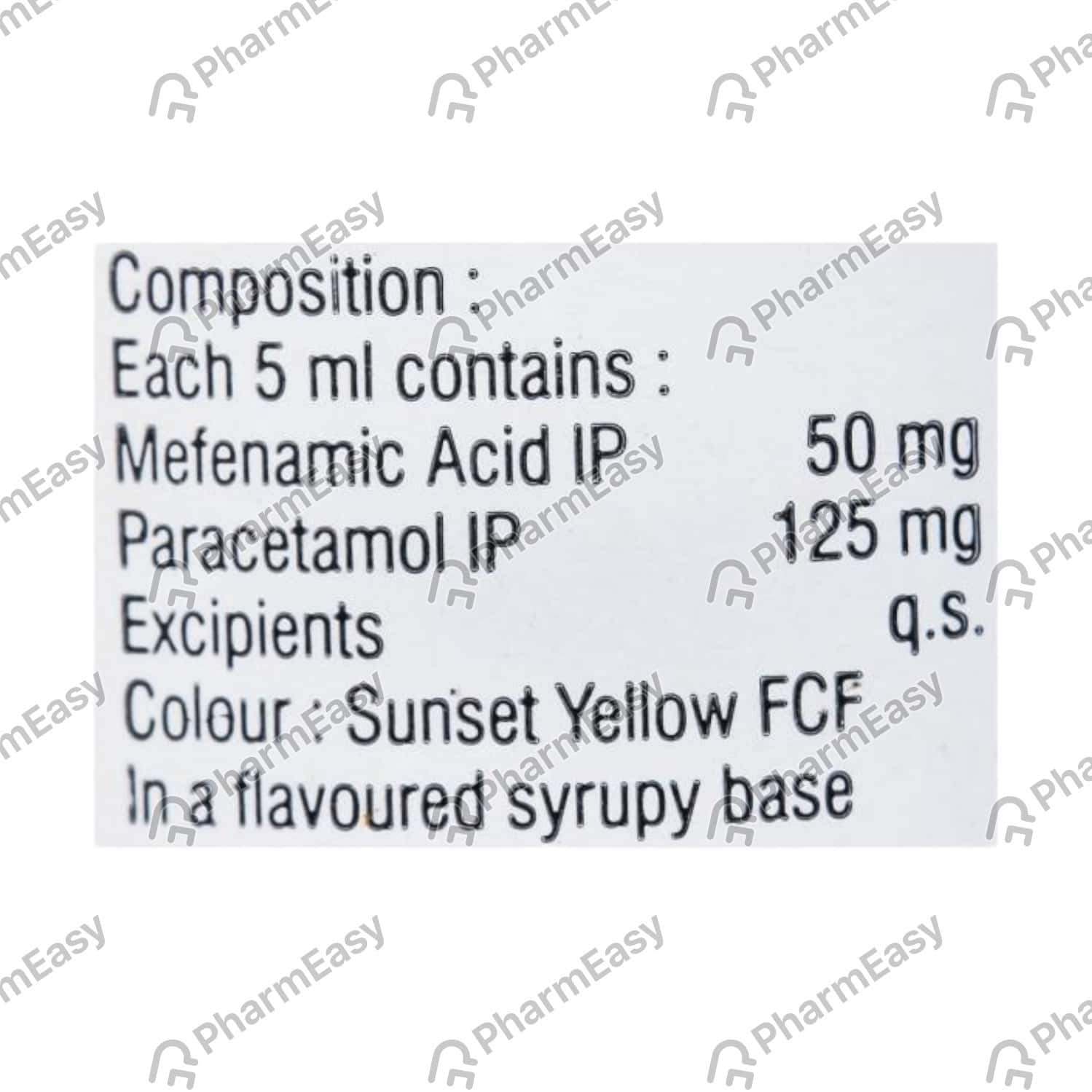 Mefast P Suspension 60ml: Uses, Side Effects, Price & Dosage | PharmEasy
