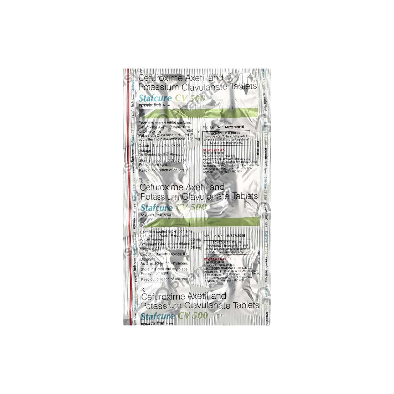 Stafcure Cv 500mg Strip Of 6 Tablets - Uses, Side Effects, Dosage ...