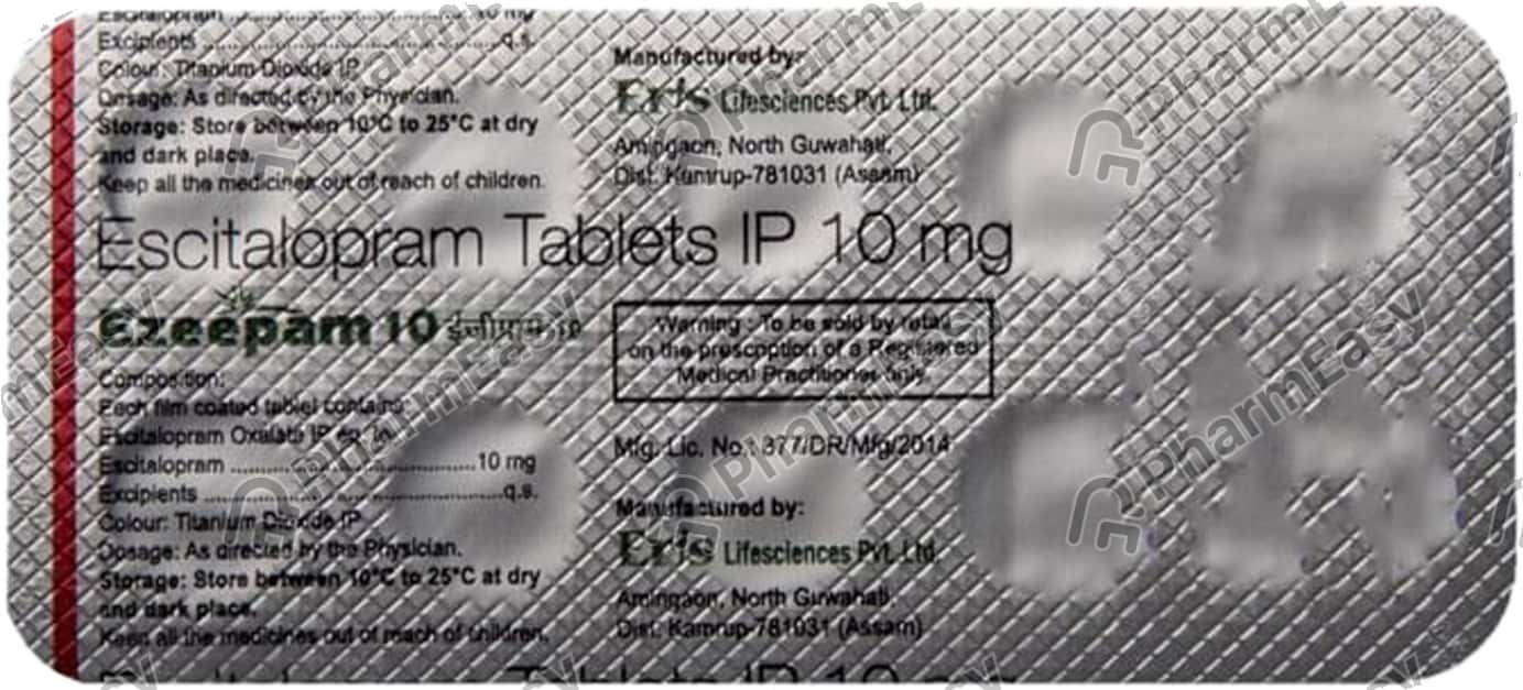 Ezeepam 10 MG Tablet (10): Uses, Side Effects, Price & Dosage | PharmEasy