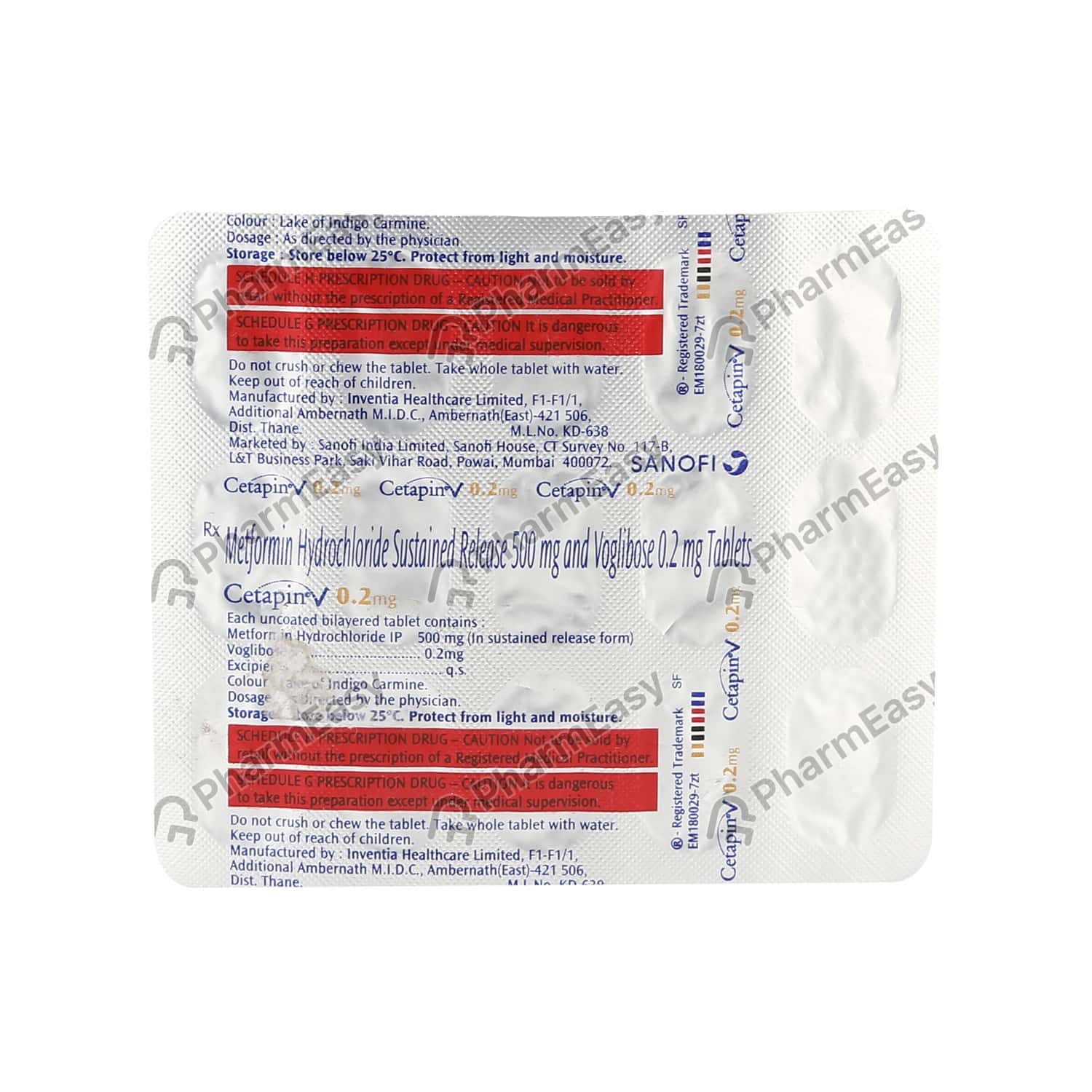 Buy Cetapin V 0.2mg Strip Of 10 Tablets Online at Flat 15% OFF | PharmEasy