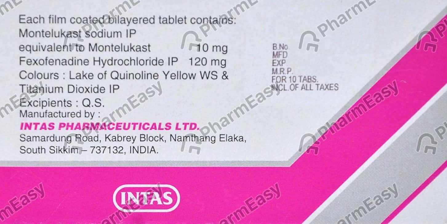 Lukotas Fx Strip Of 10 Tablets: Uses, Side Effects, Price & Dosage ...