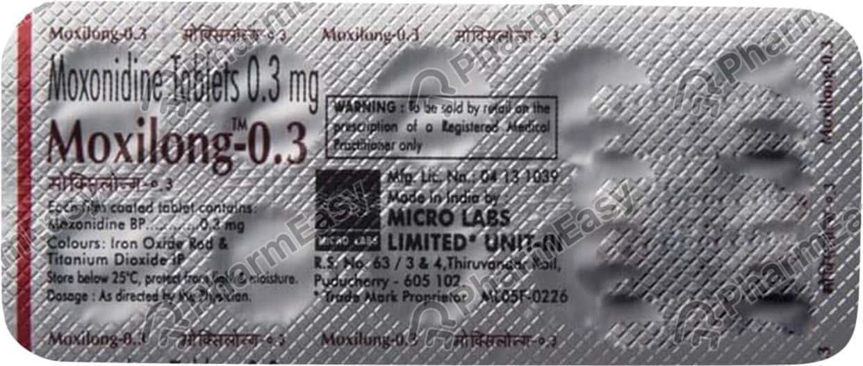 Moxilong 0.3 MG Tablet (10): Uses, Side Effects, Price & Dosage | PharmEasy
