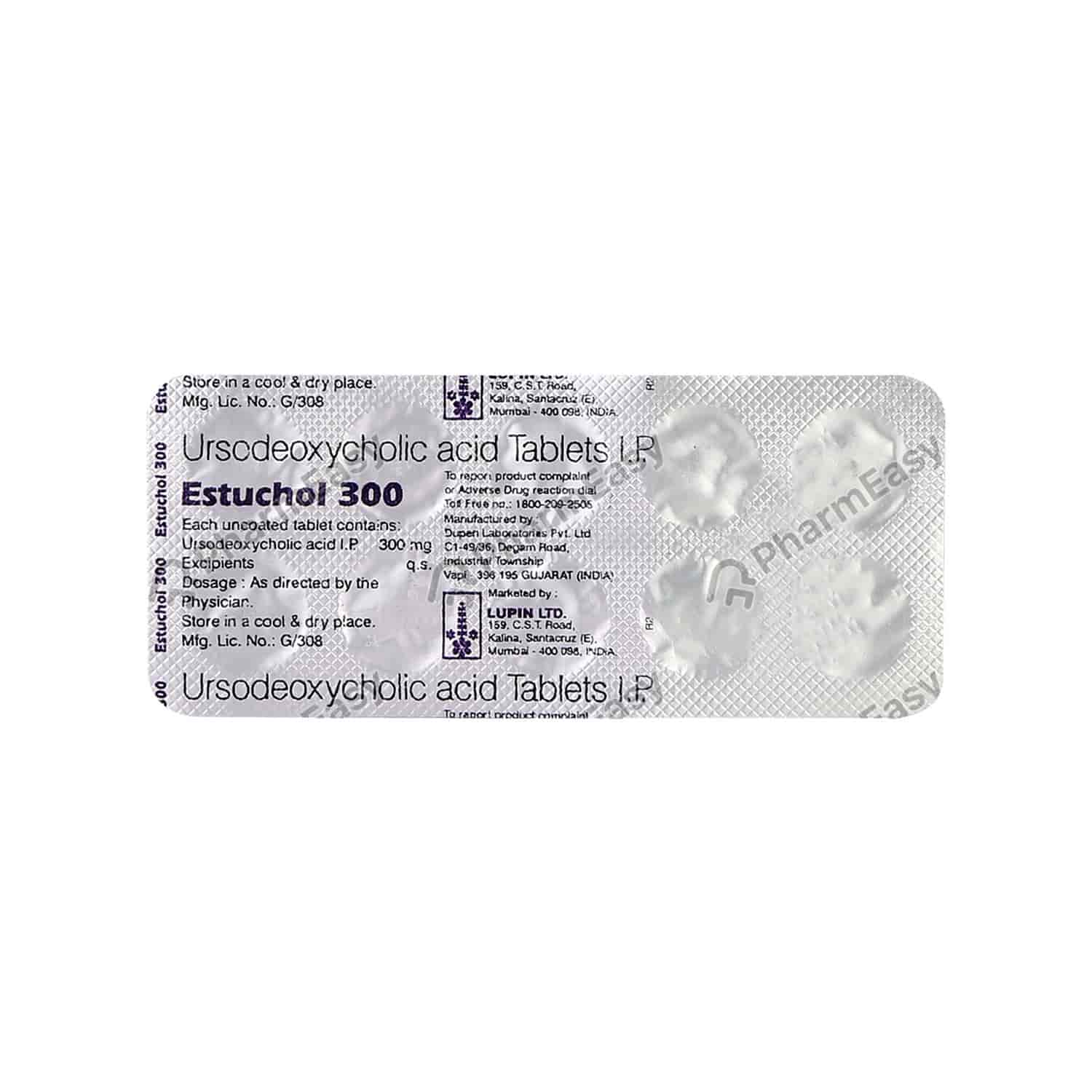 Buy Estuchol 300mg Strip Of 10 Tablets Online at Flat 18% OFF* | PharmEasy
