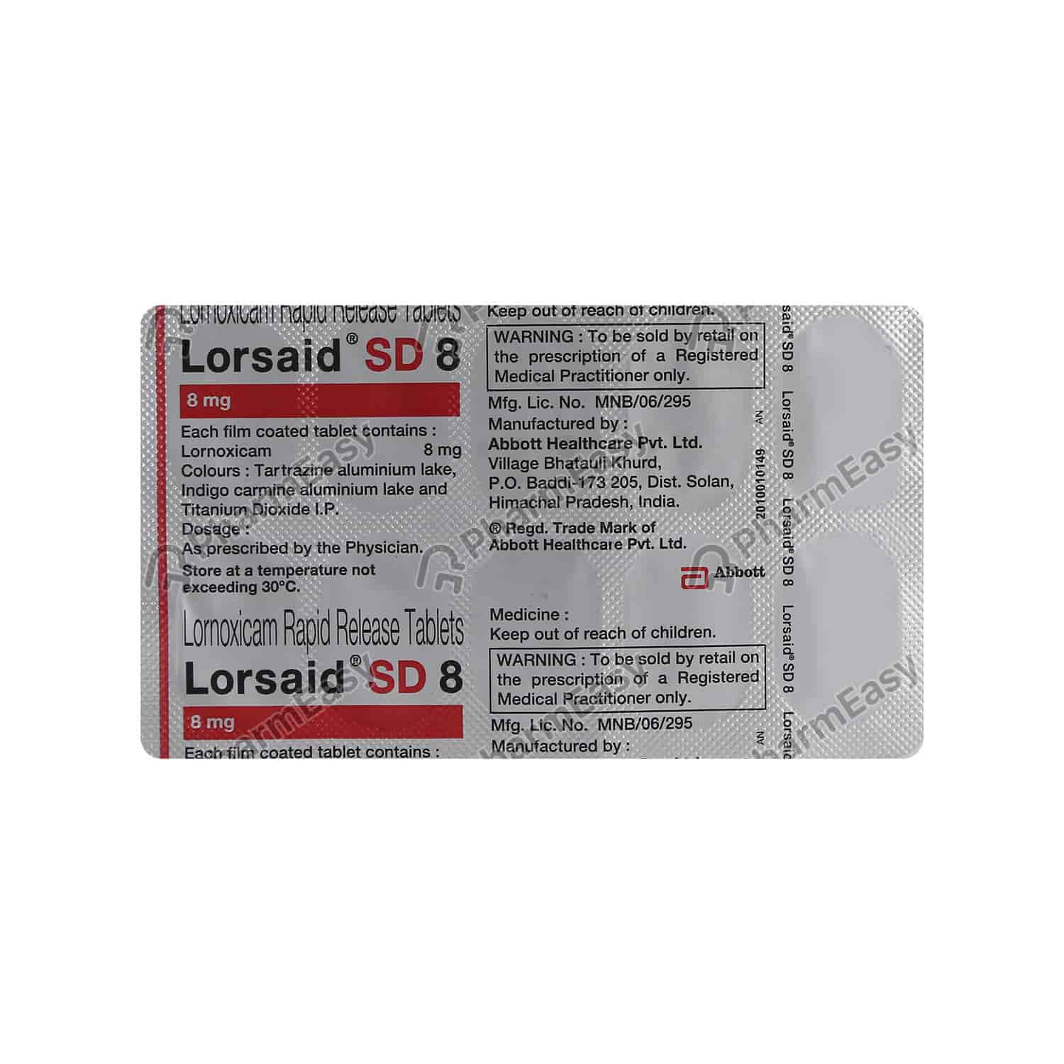 Buy Lorsaid Sd 8mg Tablet Online at Flat 18% OFF* | PharmEasy