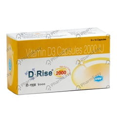 D Rise 2000 IU Capsule (10) - Uses, Side Effects, Dosage, Composition ...