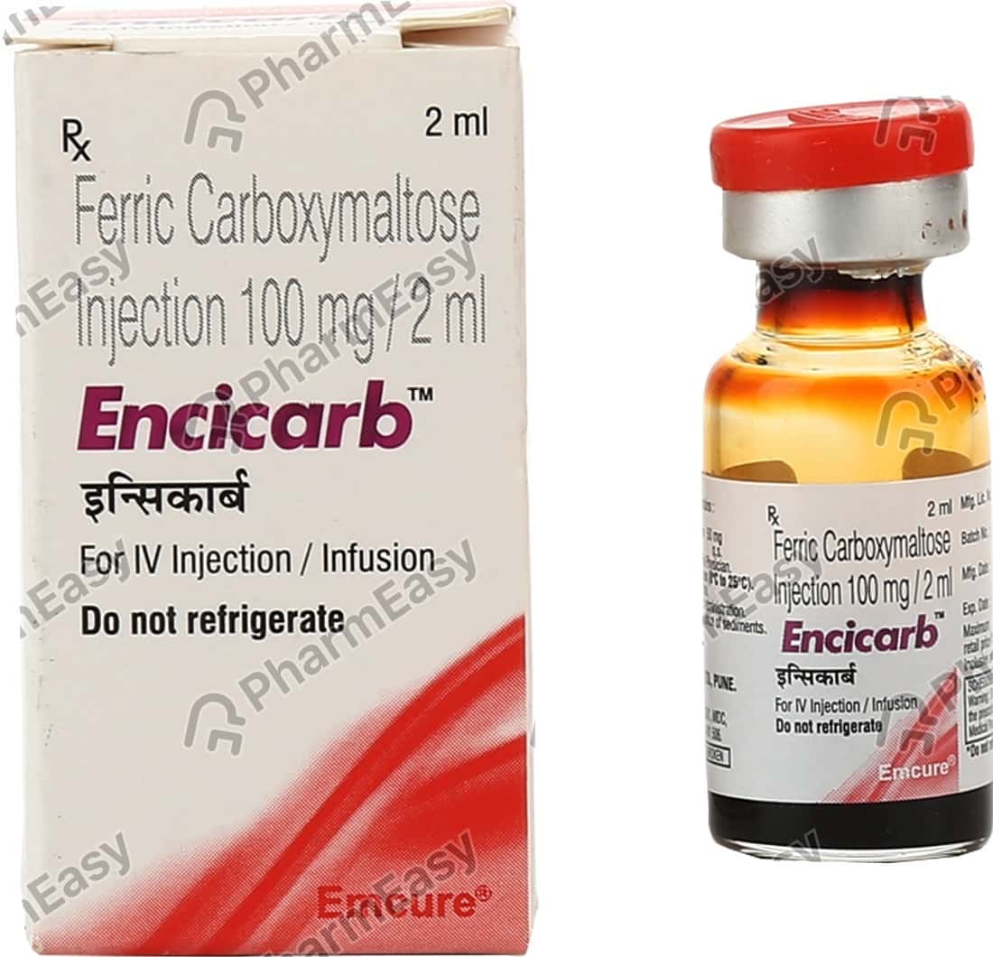 Encicarb 100 MG Injection (2): Uses, Side Effects, Price & Dosage ...