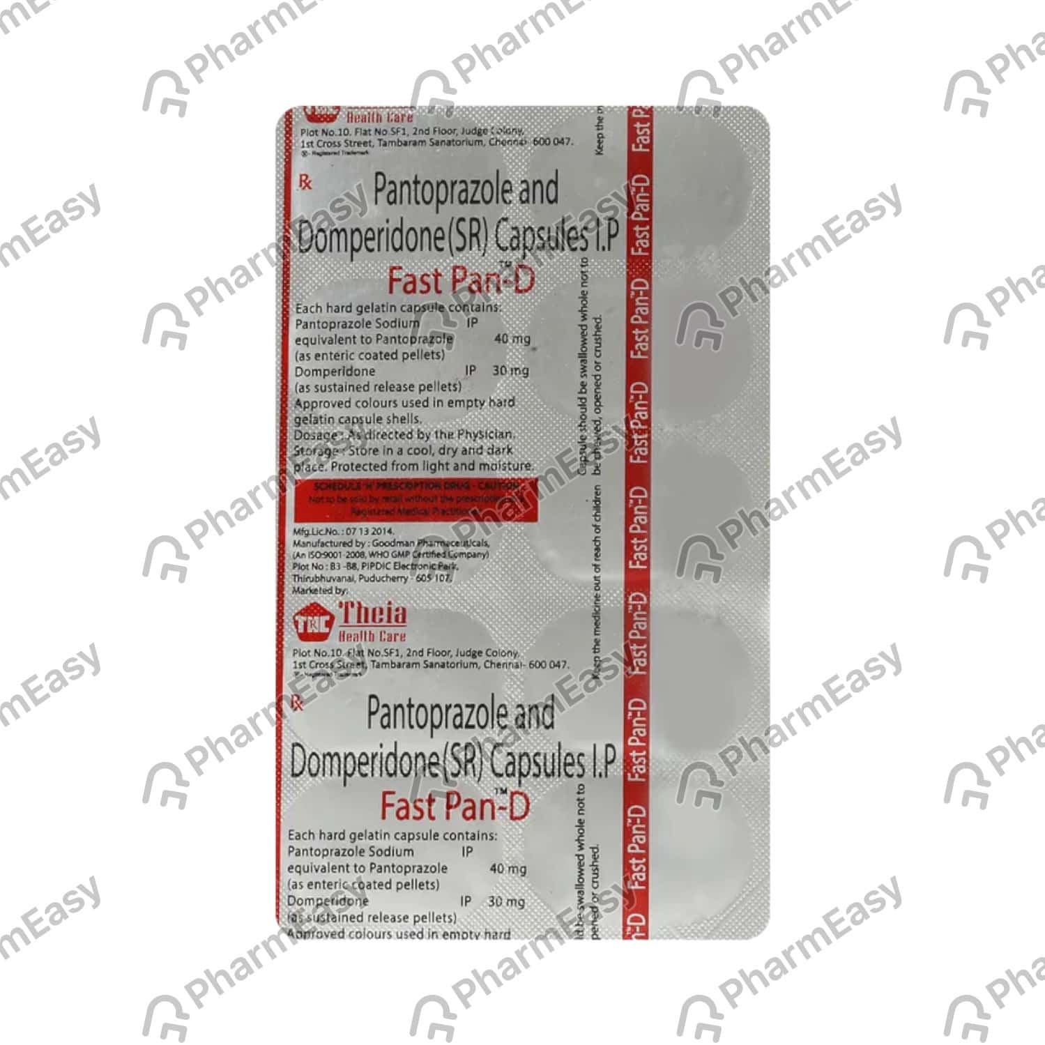 Fastpan D Strip Of 10 Capsules: Uses, Side Effects, Price & Dosage ...