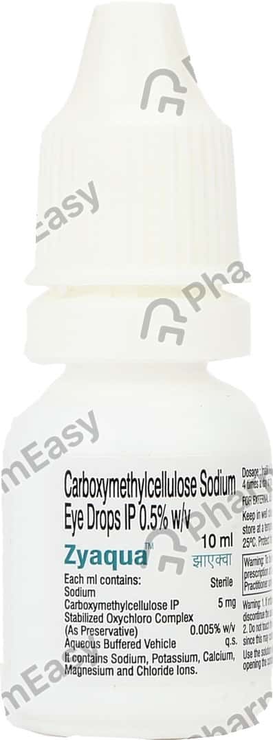 Zyaqua 0.5 % Eye Drop (10): Uses, Side Effects, Price & Dosage | PharmEasy