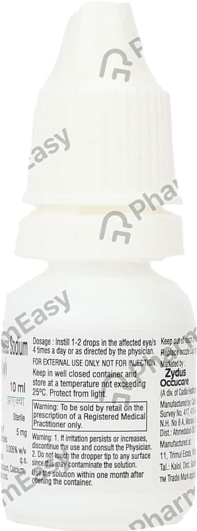 Zyaqua 0.5 % Eye Drop (10): Uses, Side Effects, Price & Dosage | PharmEasy