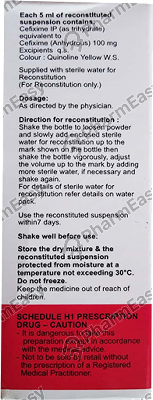 Zofix 100 MG/5ML Dry Syrup (30): Uses, Side Effects, Price & Dosage ...