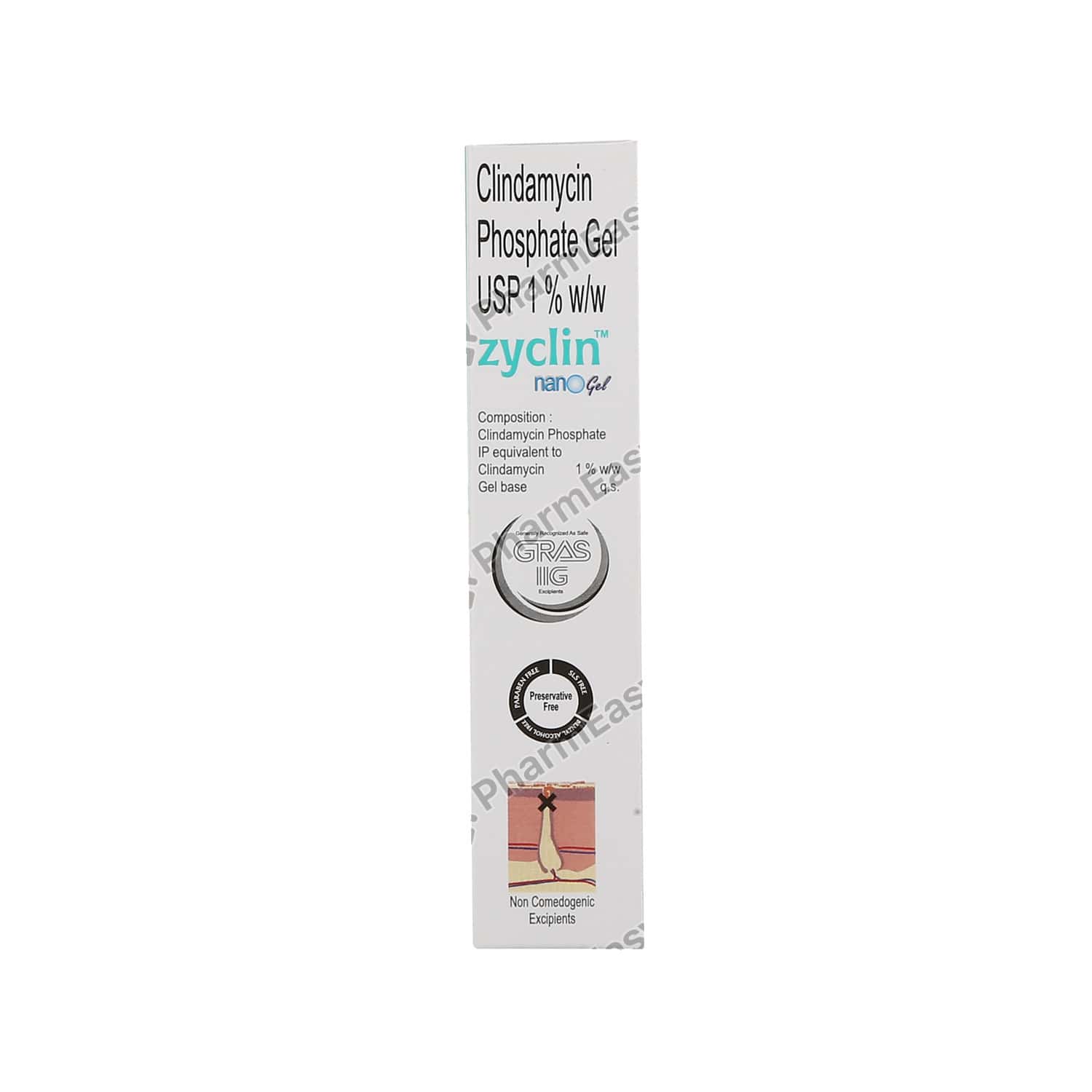 Zyclin 1 % Nanogel (15) - Uses, Side Effects, Dosage, Composition ...