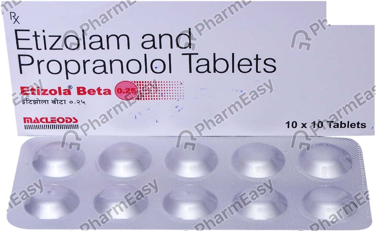 Etizola Beta 0.25mg Tablet: Uses, Side Effects, Price & Dosage | PharmEasy