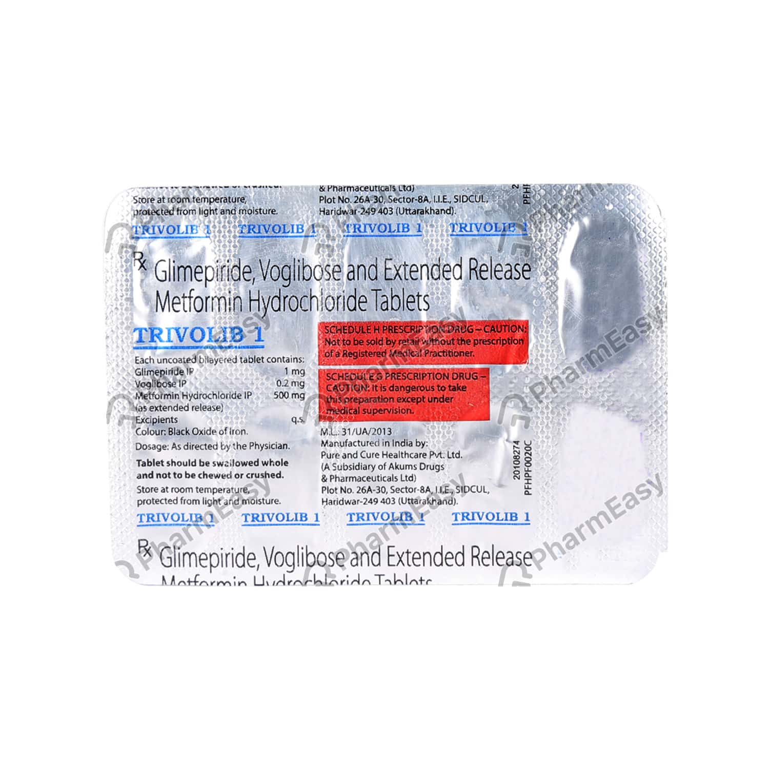 Trivolib 1mg Tab - Uses, Side Effects, Dosage, Composition & Price ...