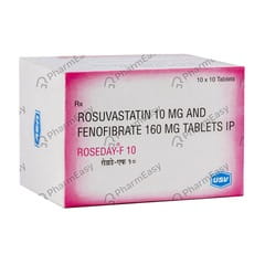 Buy Roseday F 10mg Strip Of 10 Tablets Online at Flat 18% OFF* | PharmEasy