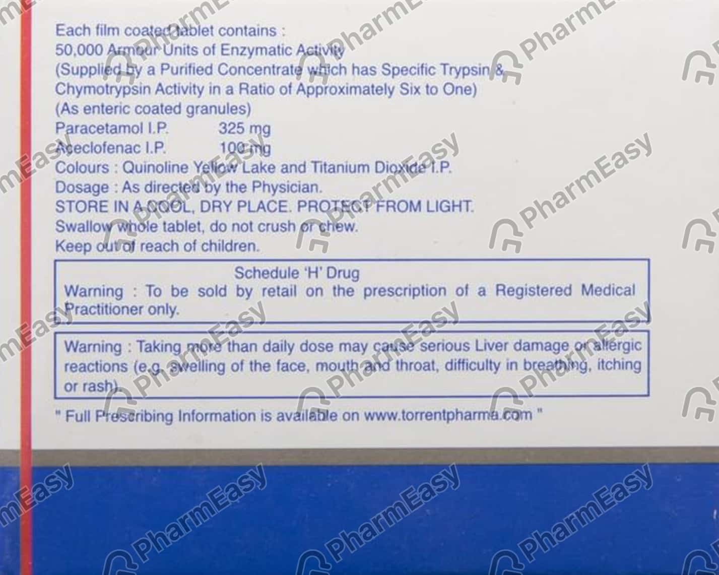 Chymoral Ap Strip Of 10 Tablets: Uses, Side Effects, Price & Dosage ...