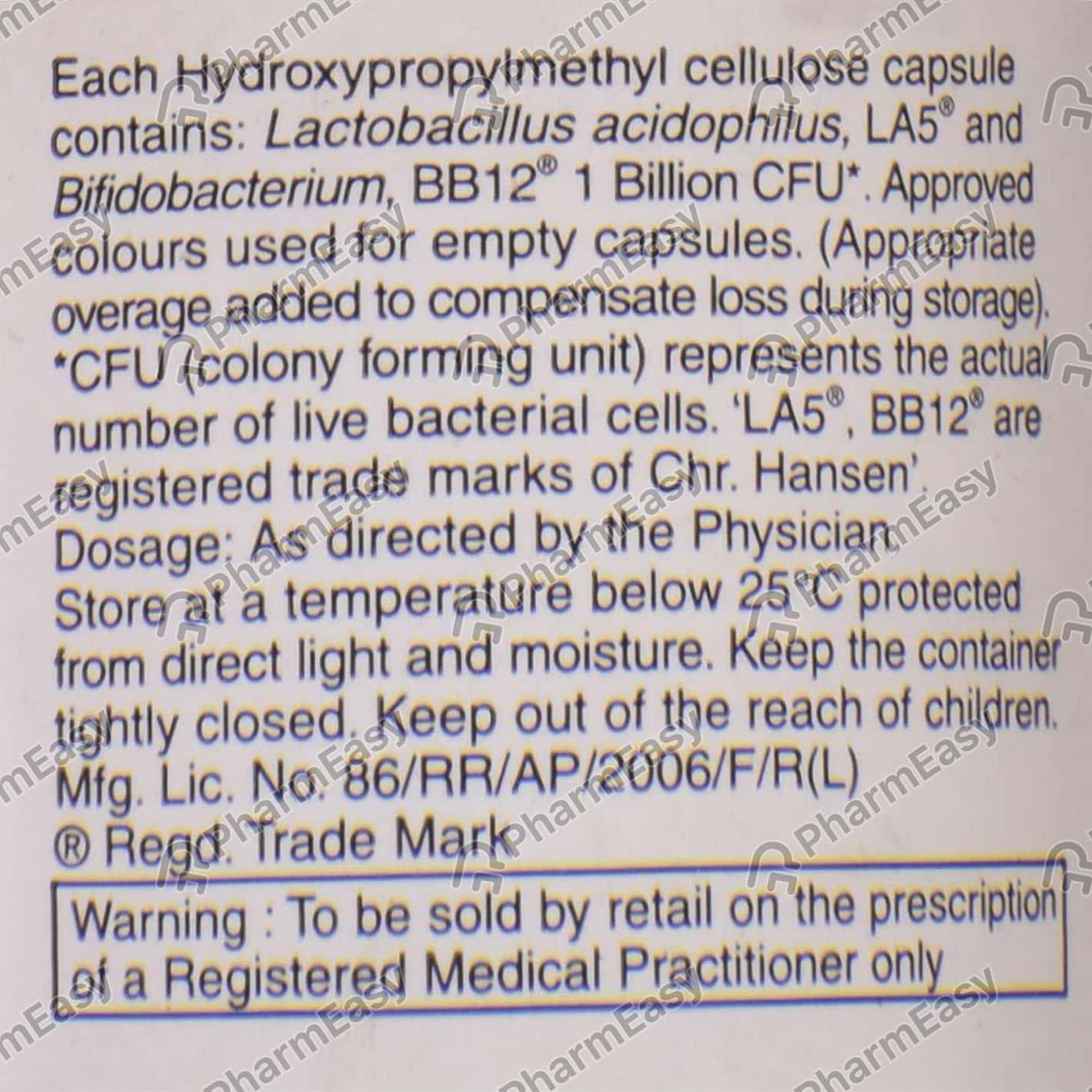 Buy Bactiv Bottle Of 10 Probiotic Capsules Online at Flat 15% OFF ...