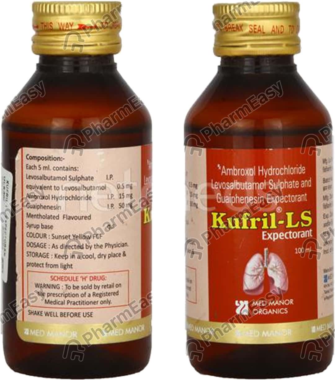 Kufril Ls Bottle Of 100ml Expectorant: Uses, Side Effects, Price ...