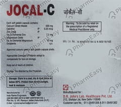 Buy Jocal C Strip Of 15 Capsules Online & Save Up to 24% at PharmEasy