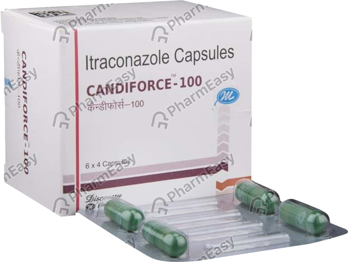 Candiforce 100 MG Capsule (4): Uses, Side Effects, Price & Dosage ...