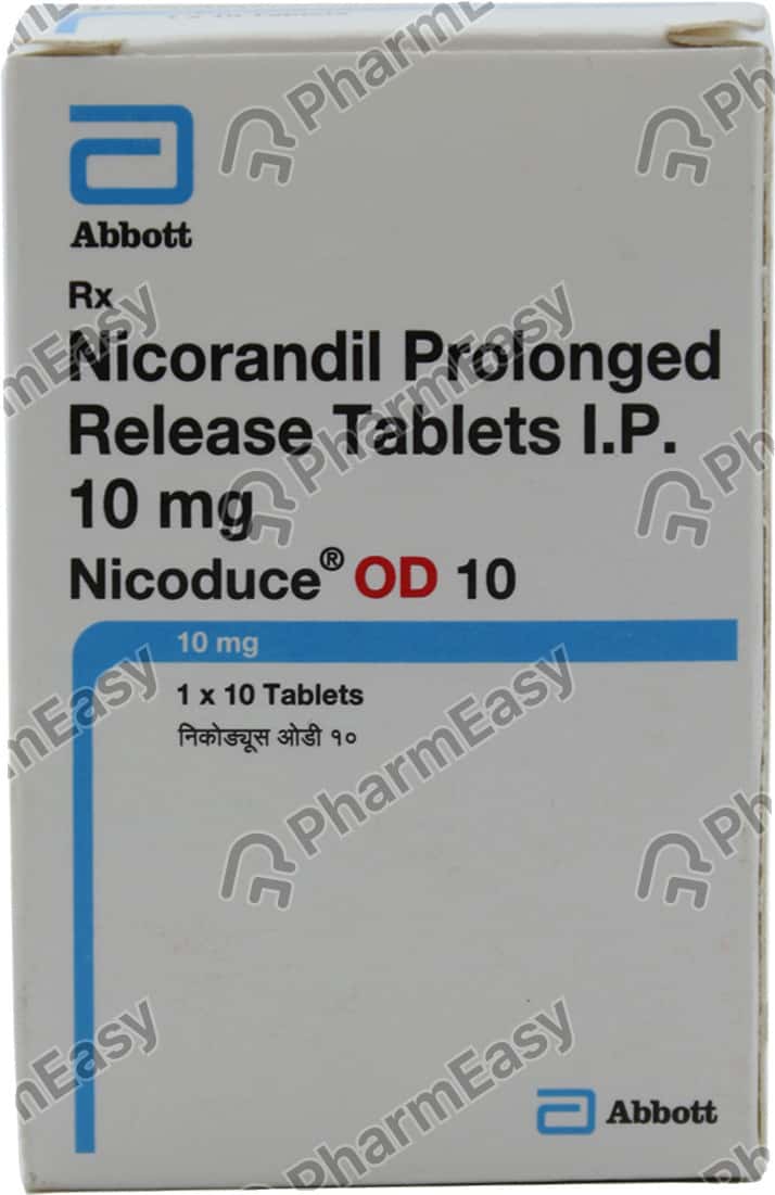 Nicoduce Od 10 MG Tablet (10): Uses, Side Effects, Price & Dosage ...