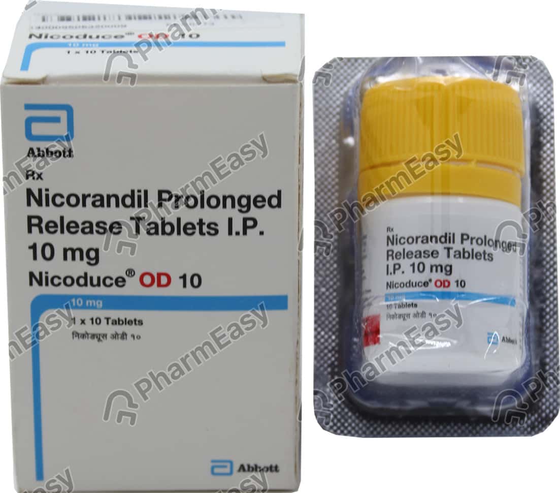 Buy Nicoduce Od 10 MG Tablet (10) Online at Flat 15% OFF | PharmEasy