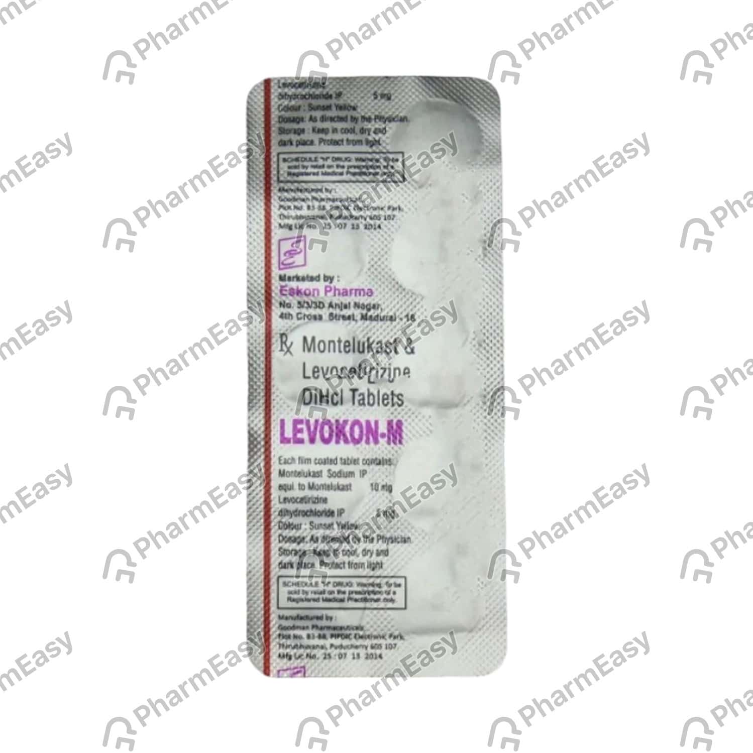 Levokon M Strip Of 10 Tablets: Uses, Side Effects, Price & Dosage ...