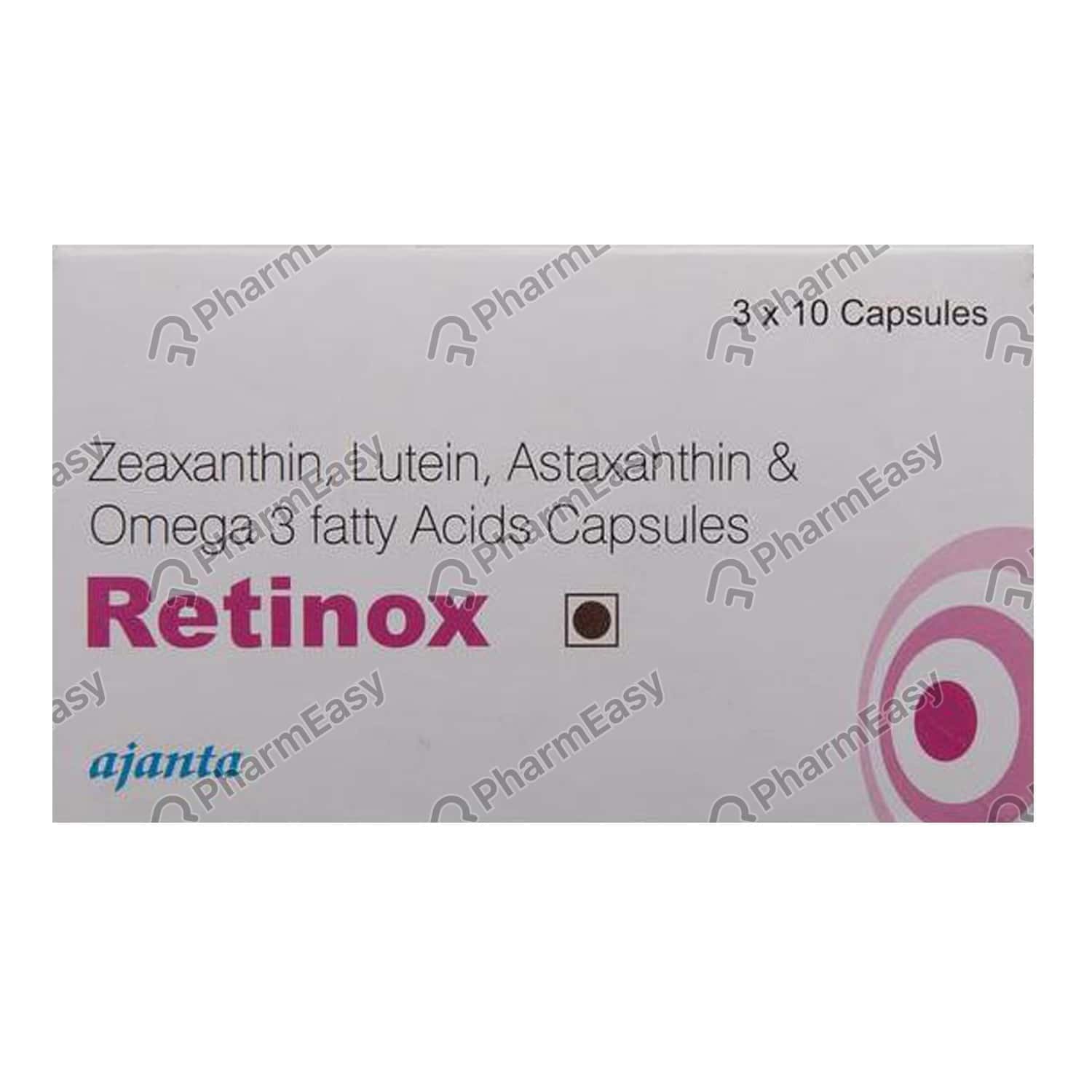 Buy Retinox Strip Of 10 Capsules Online at Flat 18% OFF* | PharmEasy