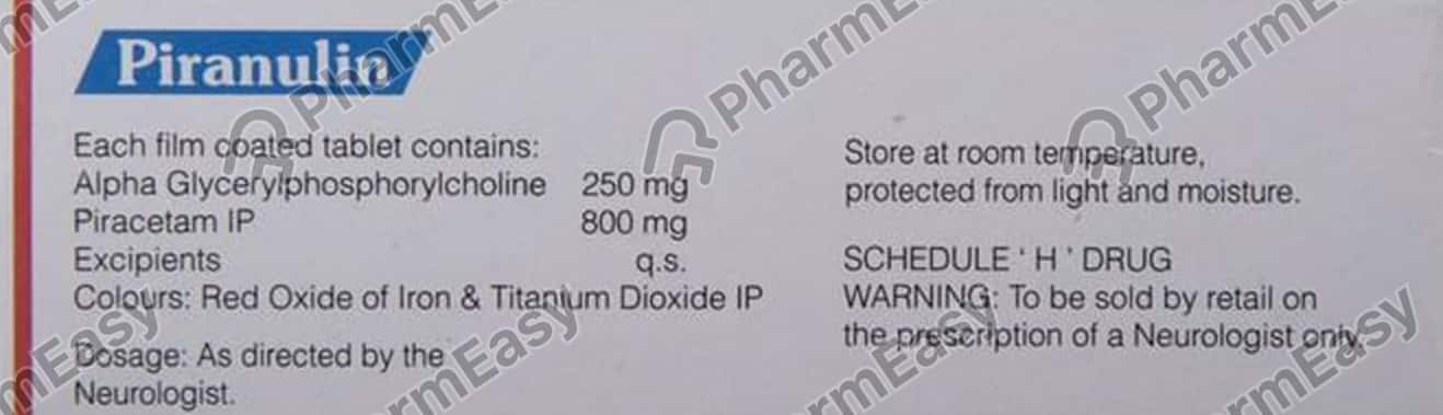 Buy Piranulin Strip Of 10 Tablets Online at Flat 15% OFF | PharmEasy