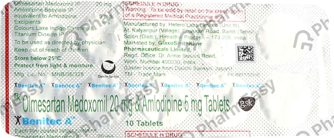 Benitec A Strip Of 10 Tablets: Uses, Side Effects, Price & Dosage ...