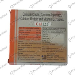Cal 123 Strip Of 15 Tablets: Uses, Side Effects, Price & Dosage | PharmEasy