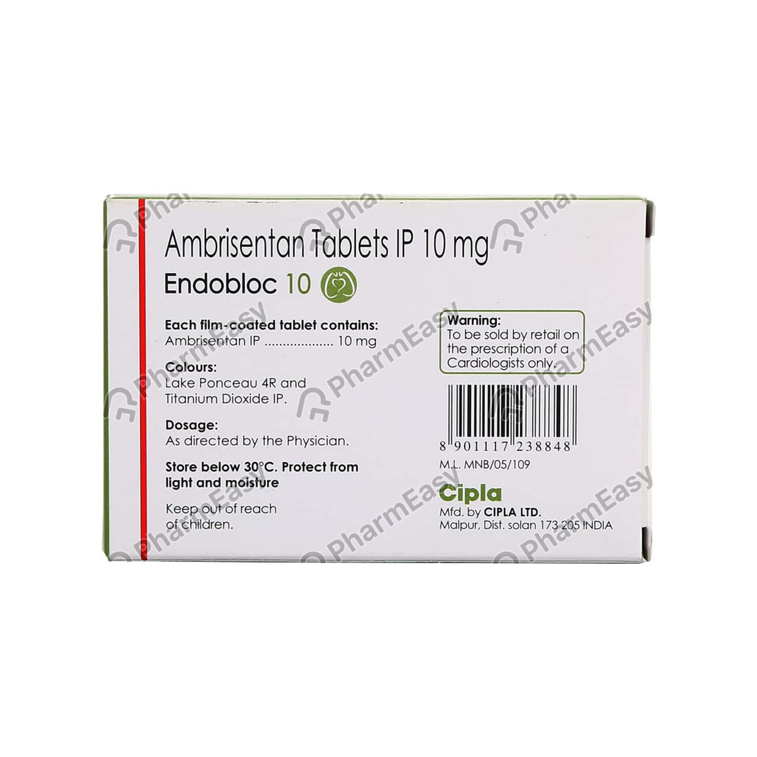 Buy Endobloc 10 MG Tablet (10) Online at Flat 18% OFF* | PharmEasy