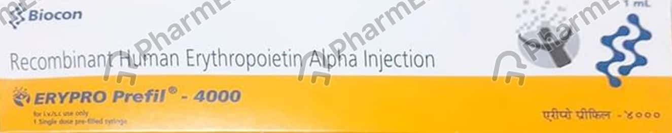 Erypro 4000 IU Injection (1): Uses, Side Effects, Price & Dosage ...
