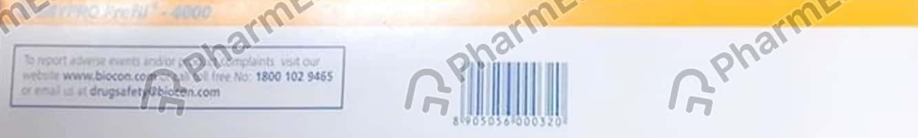 Erypro 4000 IU Injection (1): Uses, Side Effects, Price & Dosage ...