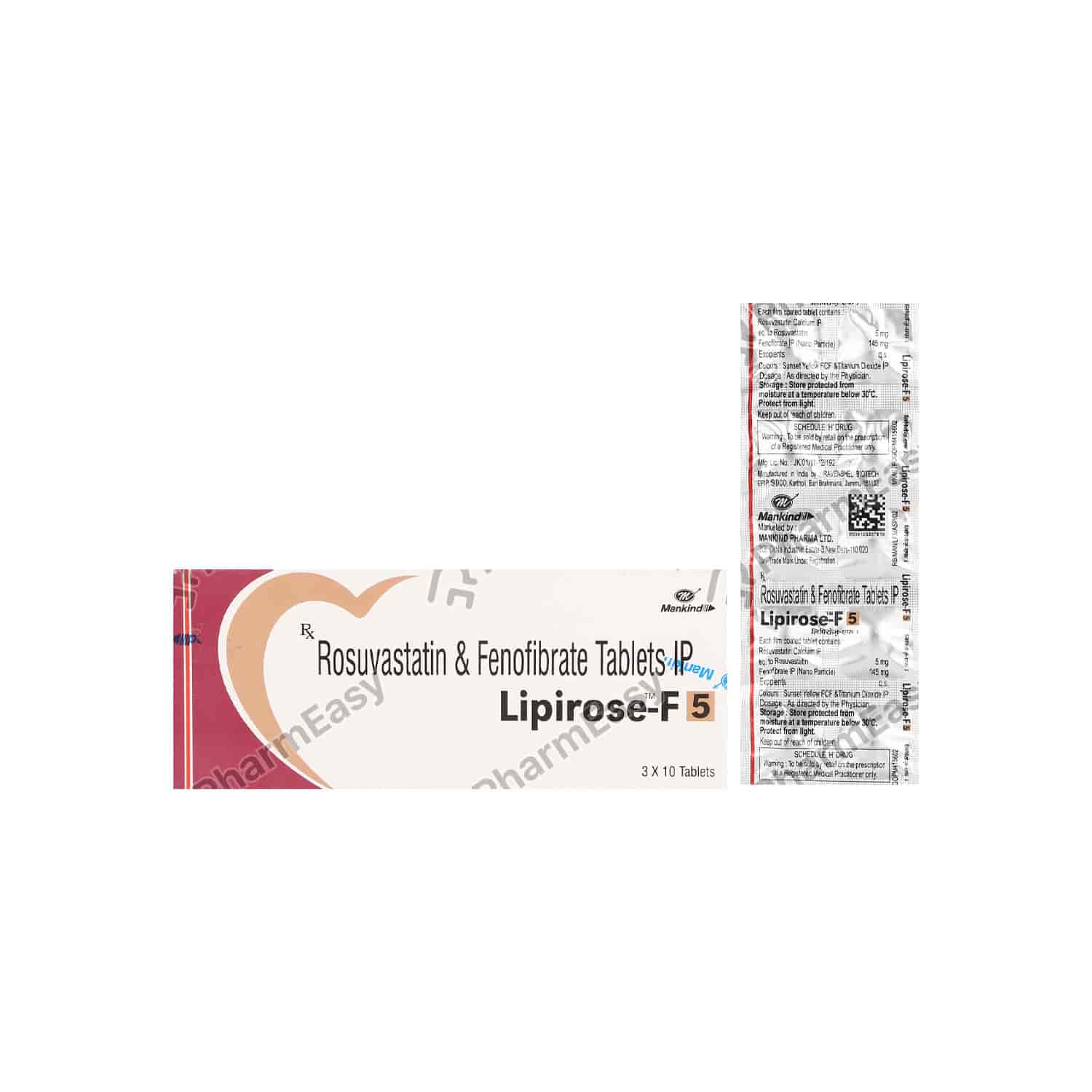 Buy Lipirose F 5mg Tablet Online at Flat 18% OFF* | PharmEasy