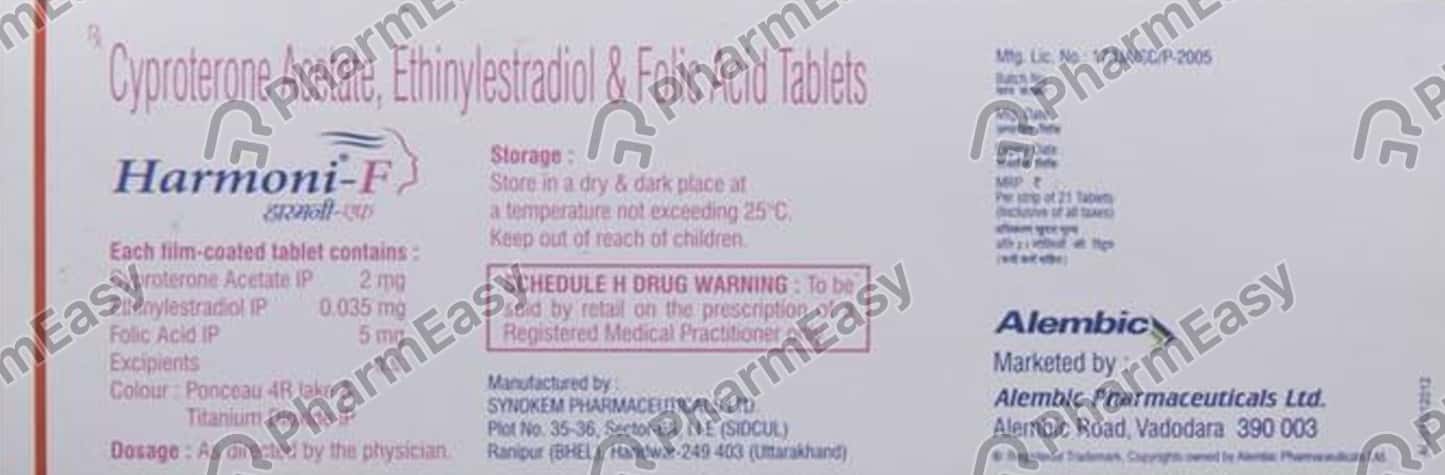 Harmoni F Strip Of 21 Tablets: Uses, Side Effects, Price & Dosage ...