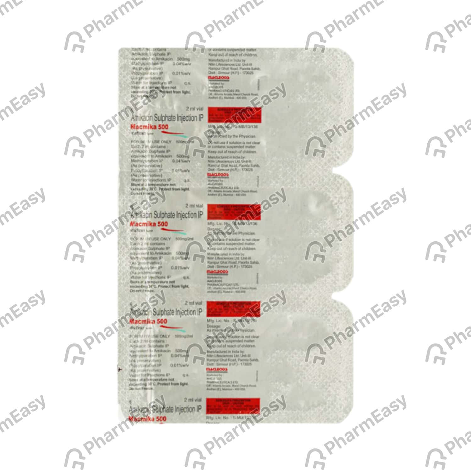 Macmika 500 MG/2ML Injection (2): Uses, Side Effects, Price & Dosage ...