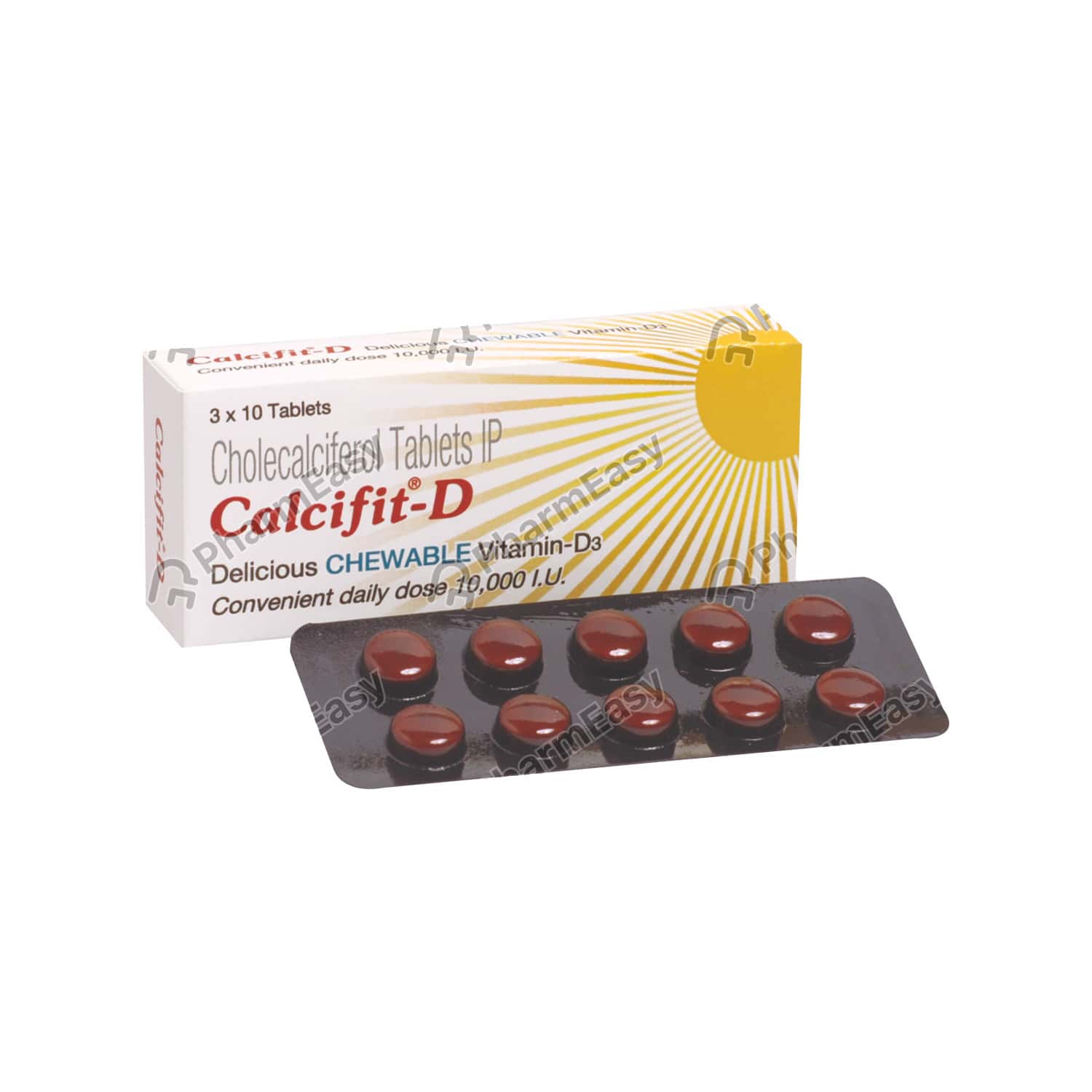 Calcifit D 10000 IU Tablet (10) - Uses, Side Effects, Dosage ...