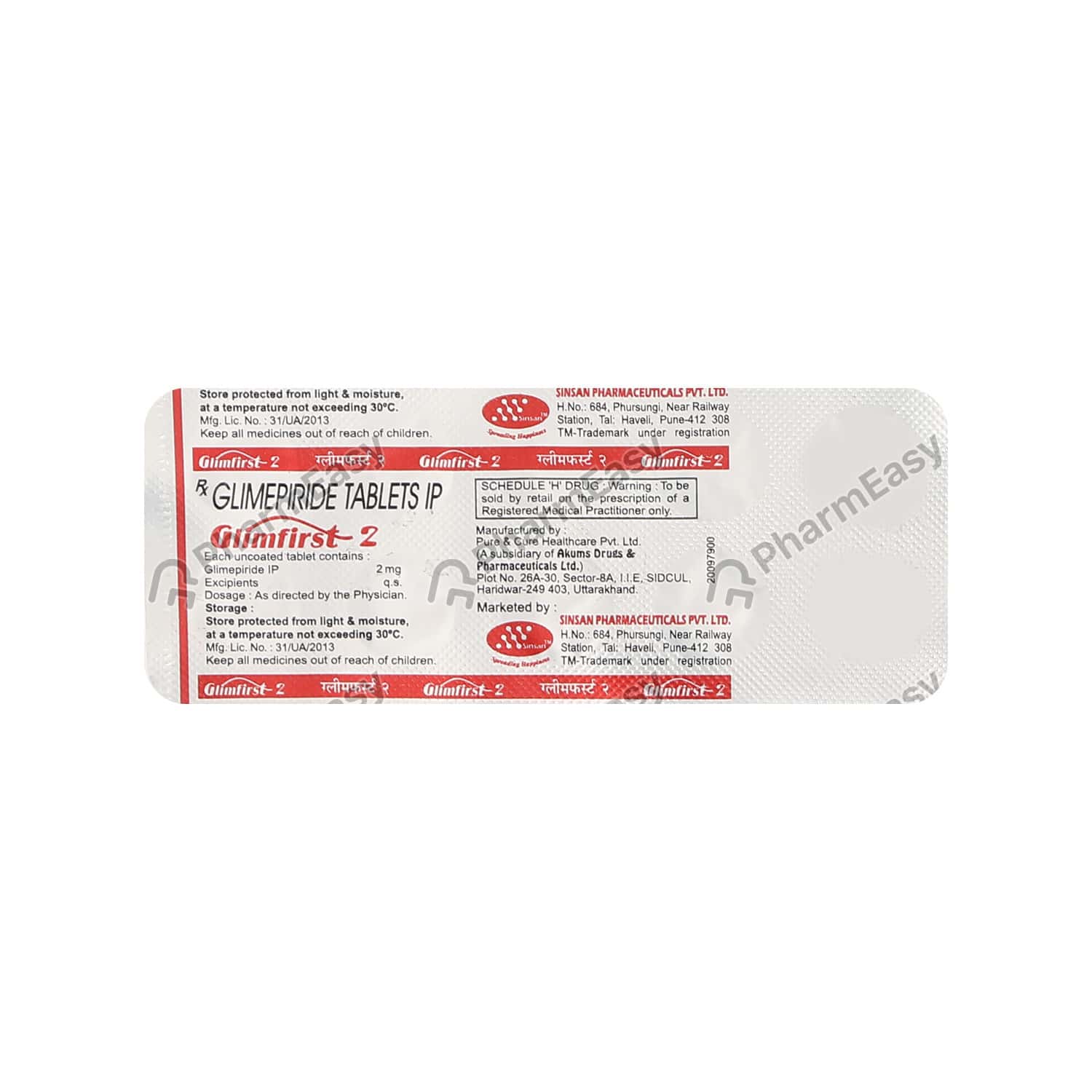 Glimfirst 2 MG Tablet (10) - Uses, Side Effects, Dosage, Composition ...