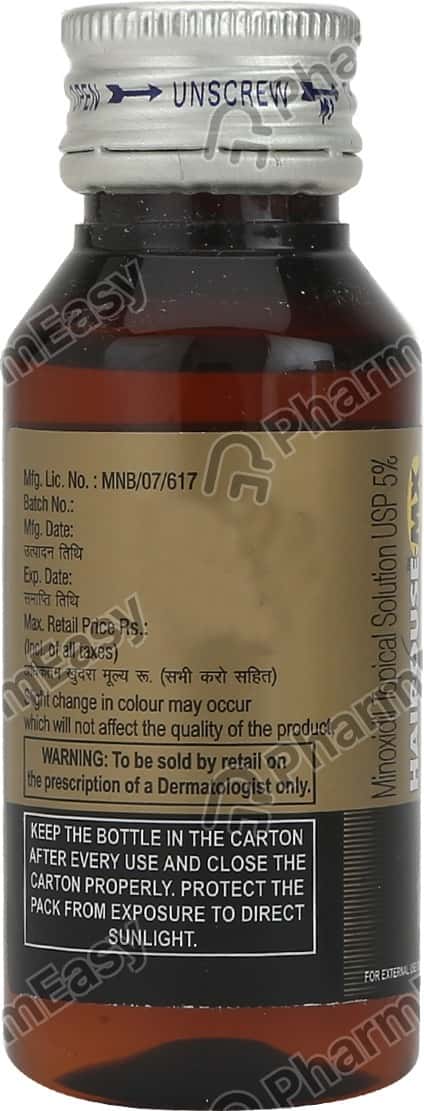 Hairouse 5 %W/V Skin Solution (60): Uses, Side Effects, Price & Dosage ...