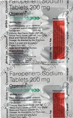 Orpenem 200 MG Tablet (6): Uses, Side Effects, Price & Dosage | PharmEasy
