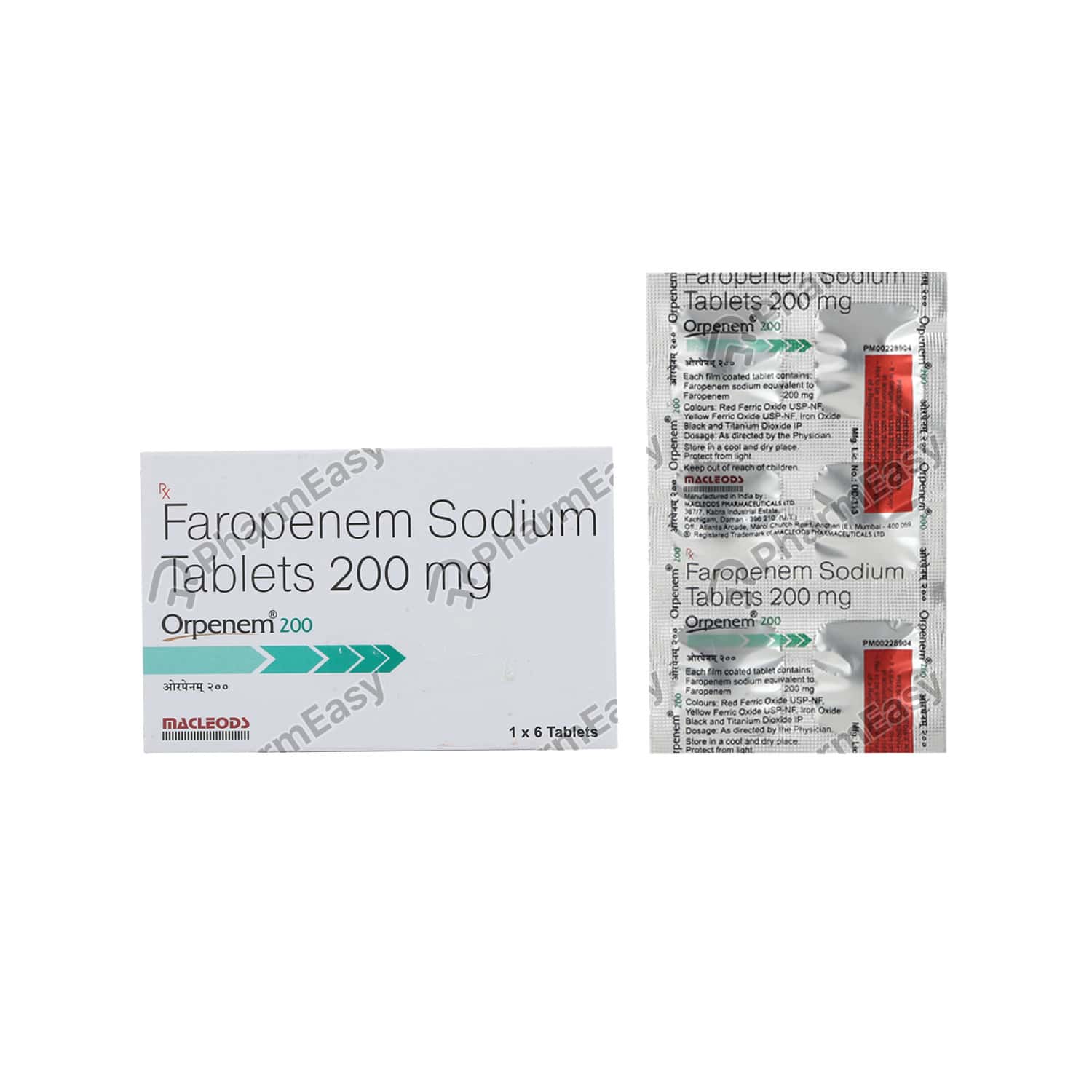 Buy Orpenem 200 MG Tablet (6) Online at Flat 18% OFF* | PharmEasy